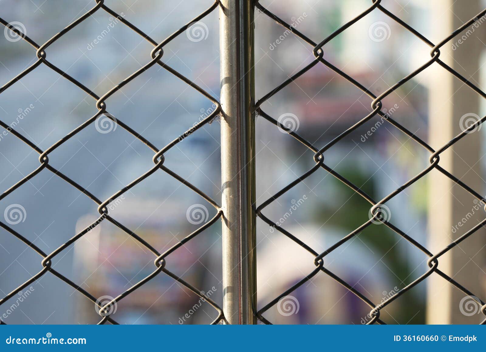 Cage on overpass stock photo. Image of balustrade, grille - 36160660