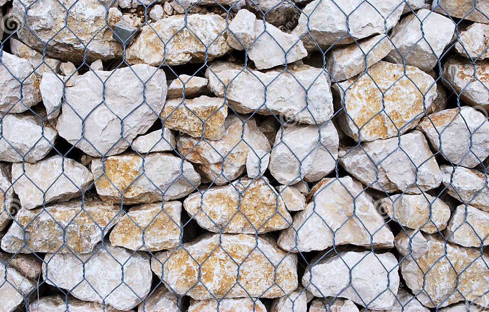 Cage of stones stock image. Image of closeup, elements - 13335393