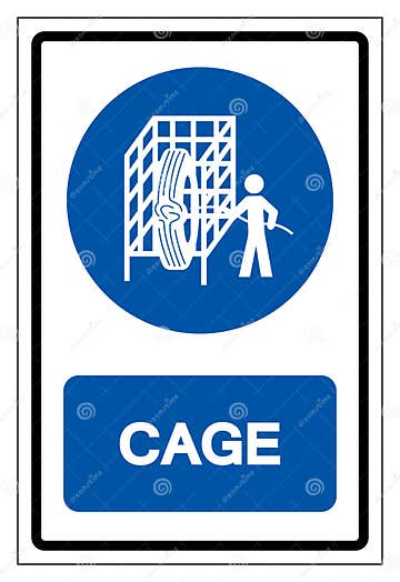 Cage Symbol Sign, Vector Illustration, Isolate on White Background ...