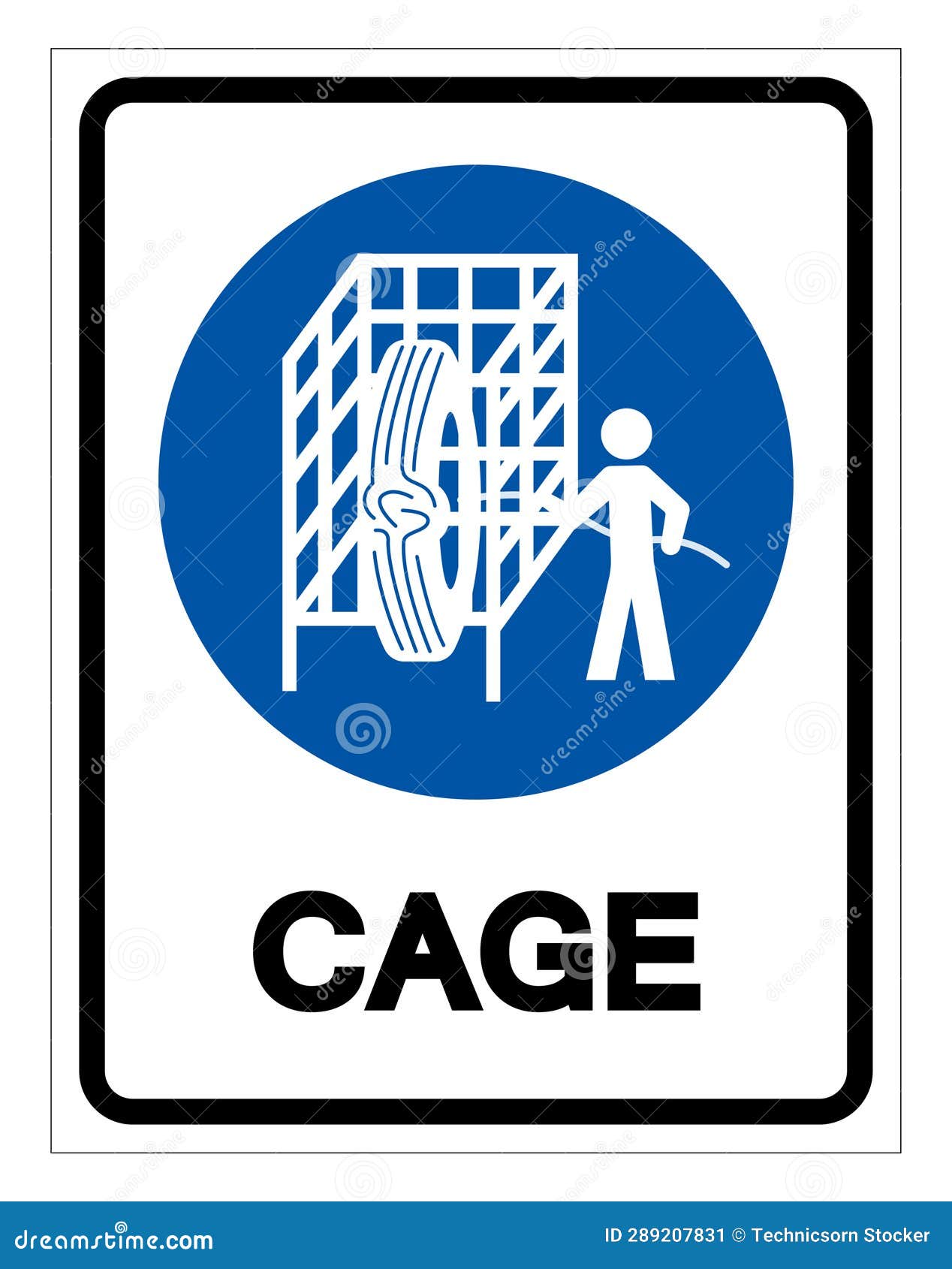 Cage Symbol Sign, Vector Illustration, Isolate on White Background ...