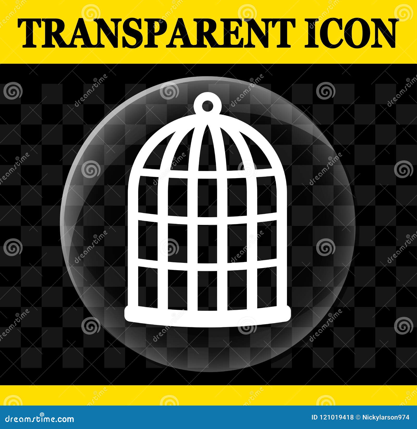 Cage Vector Circle Transparent Icon Stock Vector - Illustration of ...