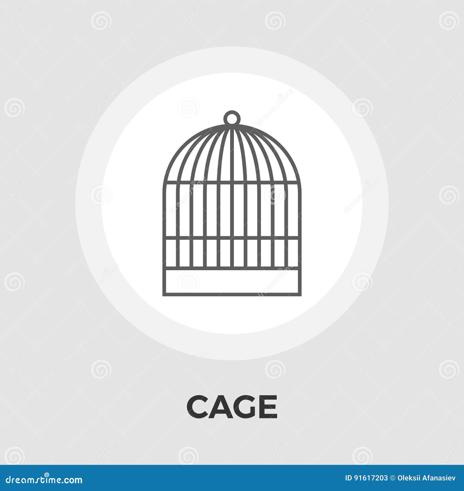 Cage Vector Flat Icon stock vector. Illustration of element - 91617203