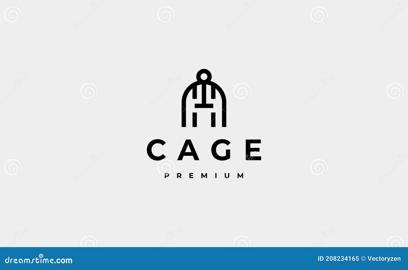 Cage Vector Logo Design Icon Illustration Stock Vector - Illustration ...