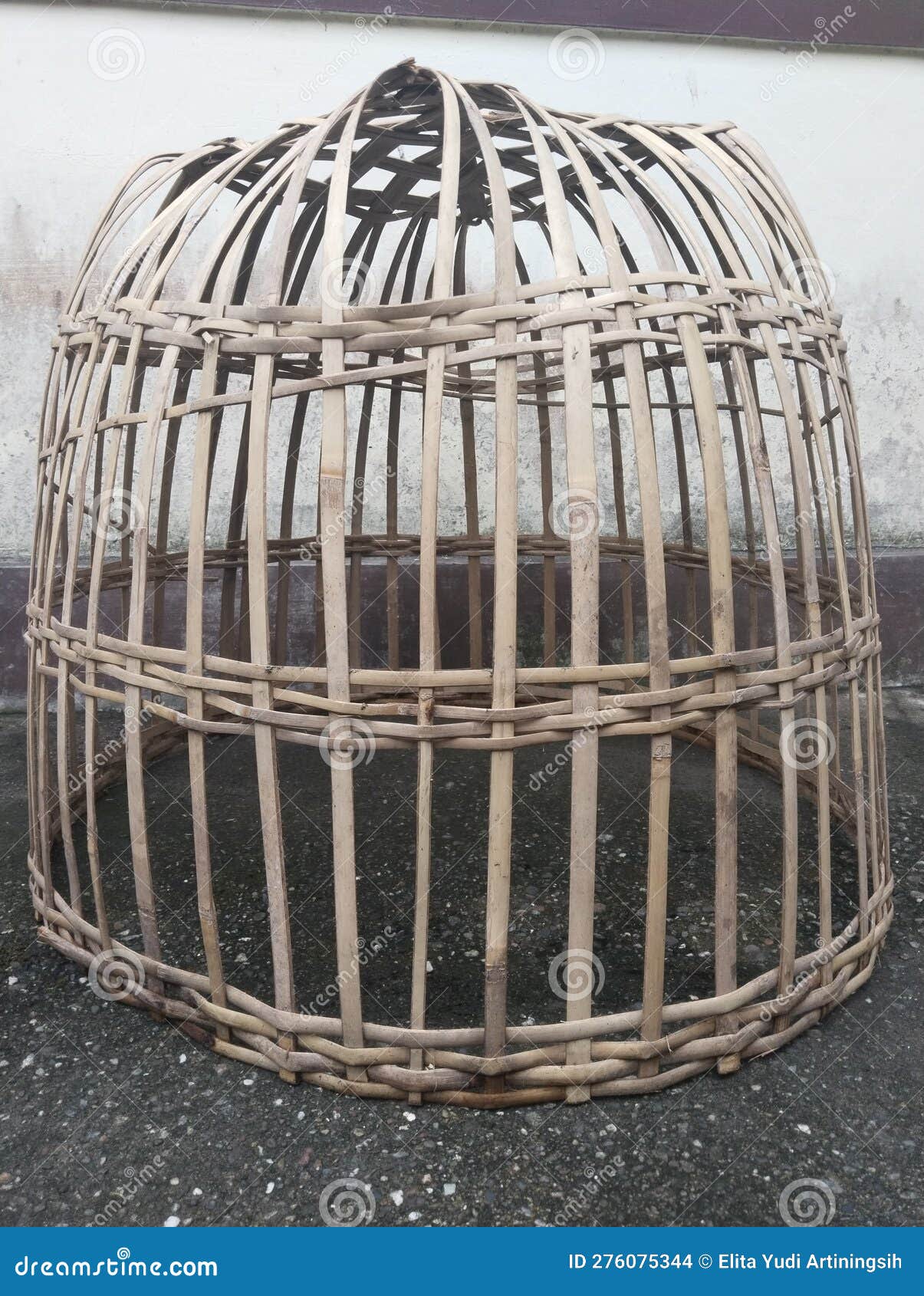 The Cage Which Made of Bamboo Stock Photo - Image of wild, bamboo: 276075344