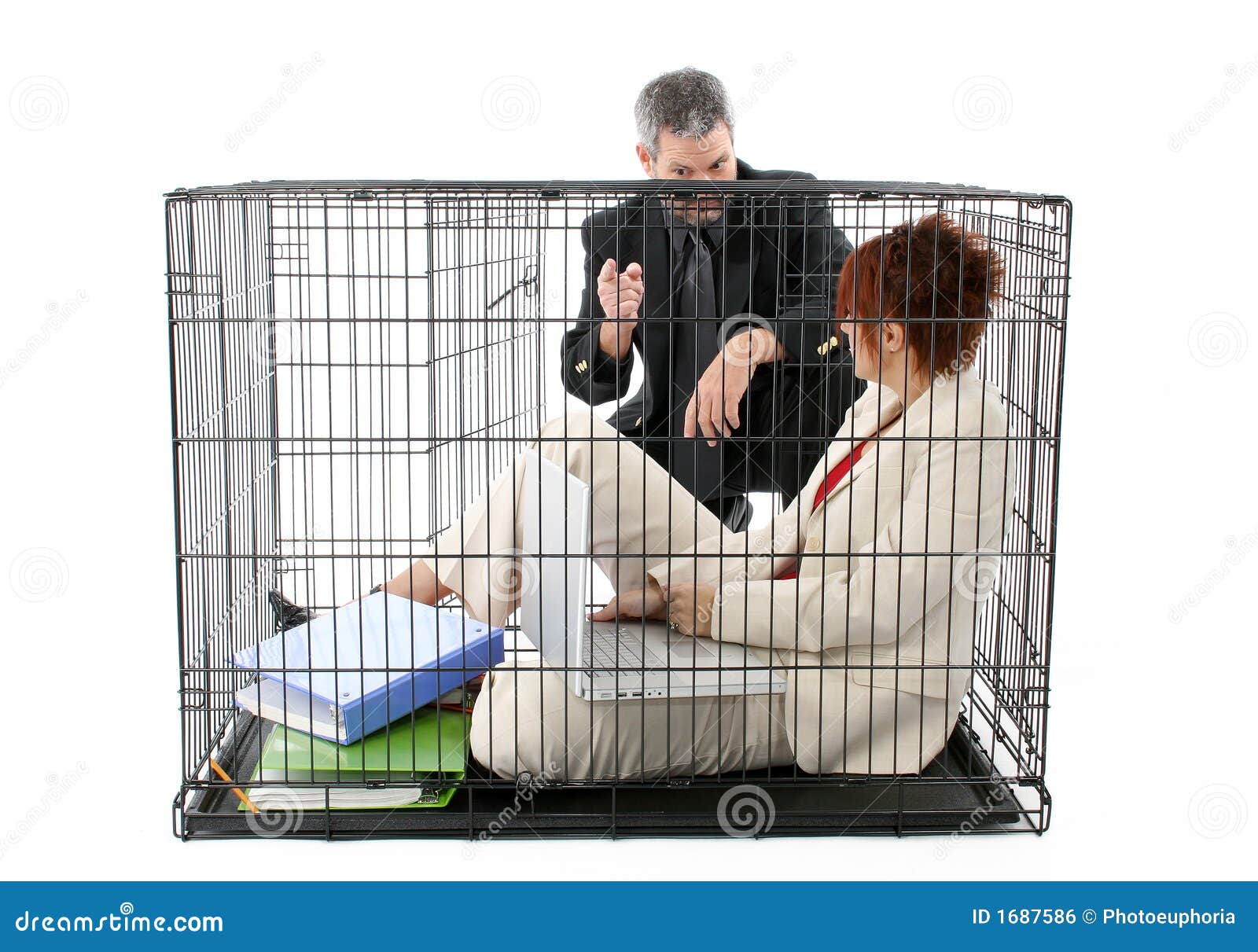 Caged stock photo. Image of business, upset, stuck, emotion - 1687586
