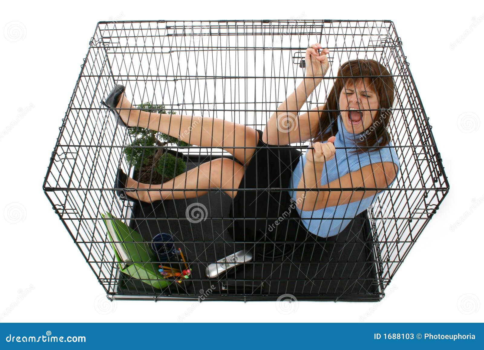 Caged stock image. Image of head, internet, stress, expression - 1688103
