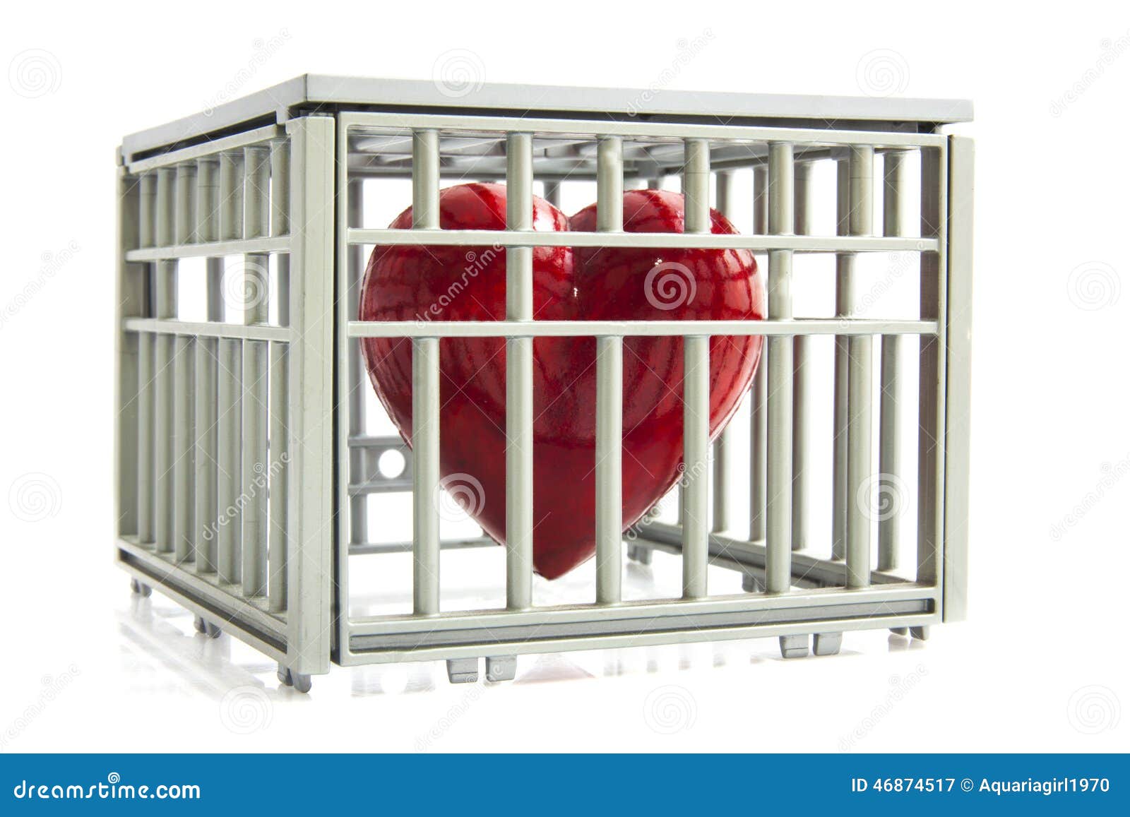 Caged heart stock image. Image of back, forbidden, enclosed - 46874517