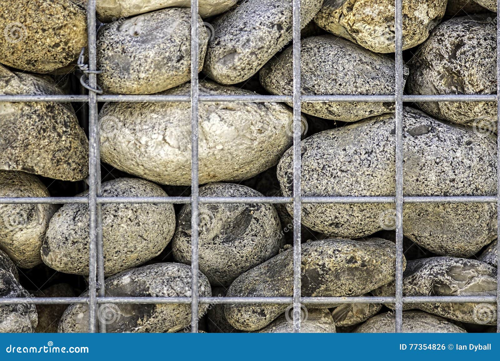 Caged Stones Abstract Pattern Stock Photo - Image of restrained ...