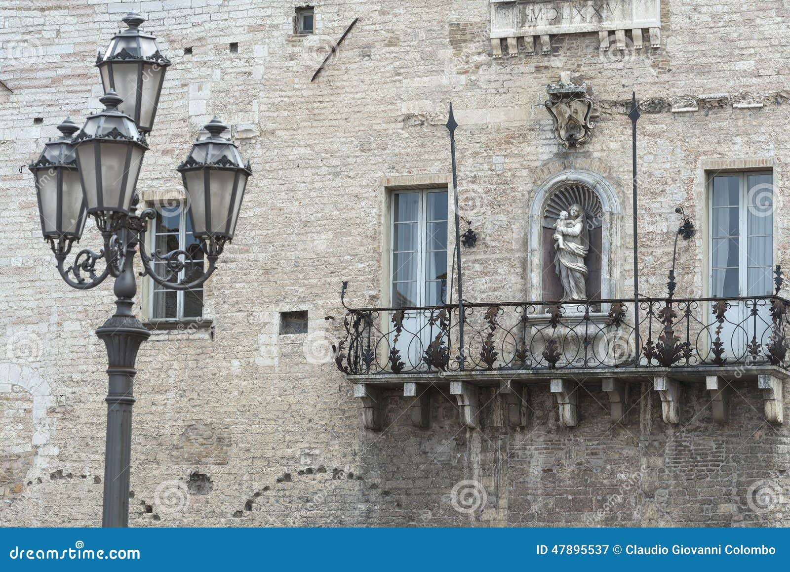 Cagli (Marches, Italie) image stock. Image du jour, italien - 47895537