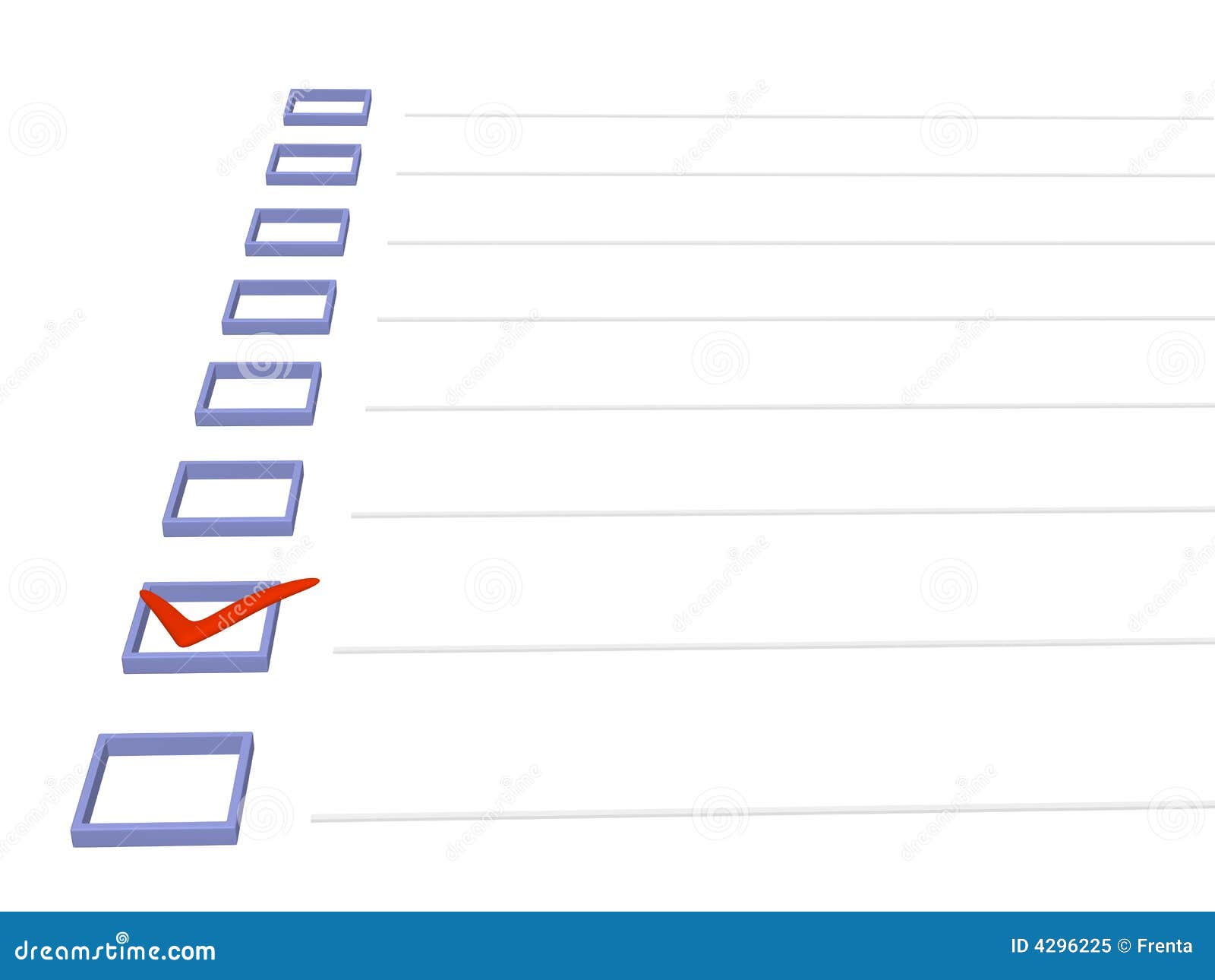 Cahier 3D Avec Le Point Marqué Dans La Liste Image stock - Image du ...