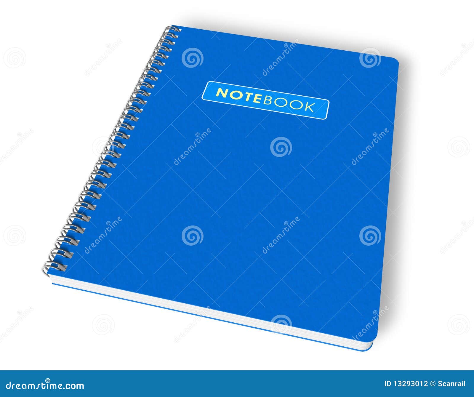 Cahier bleu illustration stock. Illustration du éducatif - 13293012