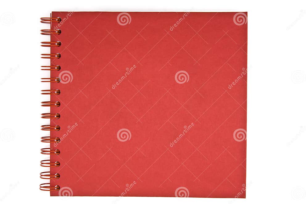 Cahier rouge photo stock. Image du fond, album, livre - 4392766