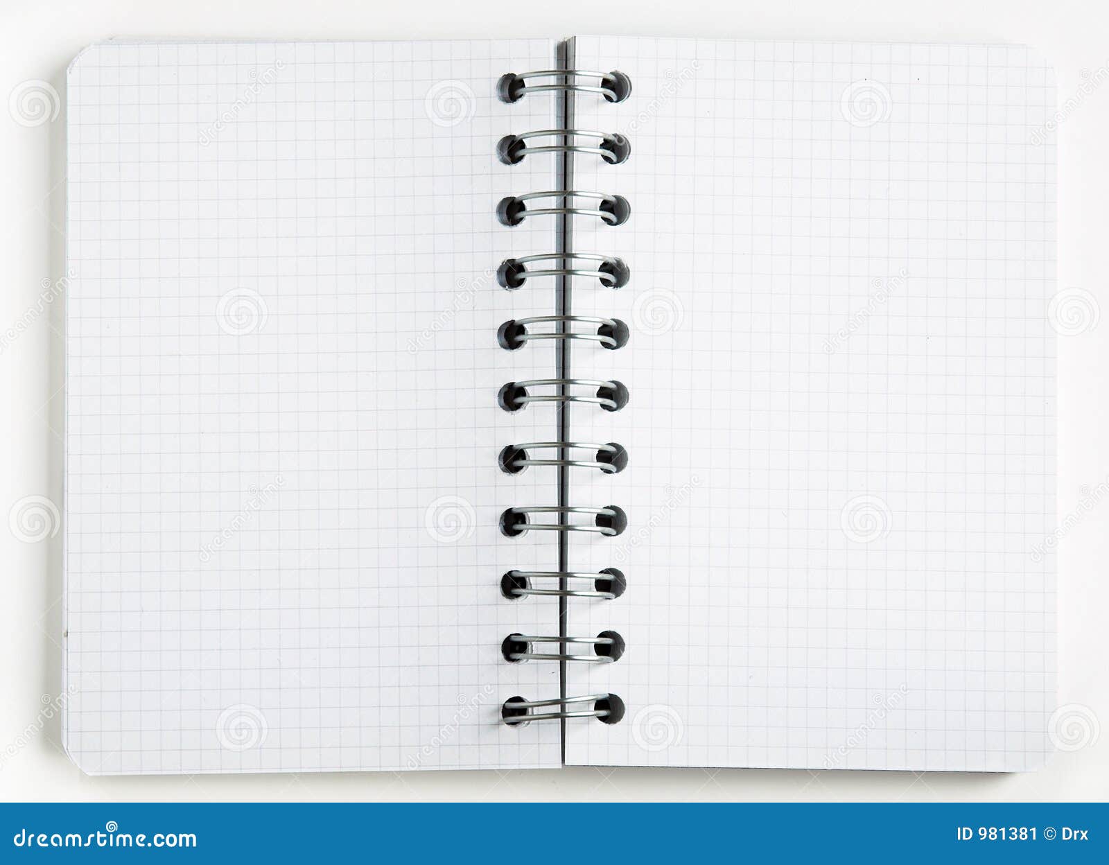 Cahier vide image stock. Image of livre, remarques, papier - 981381