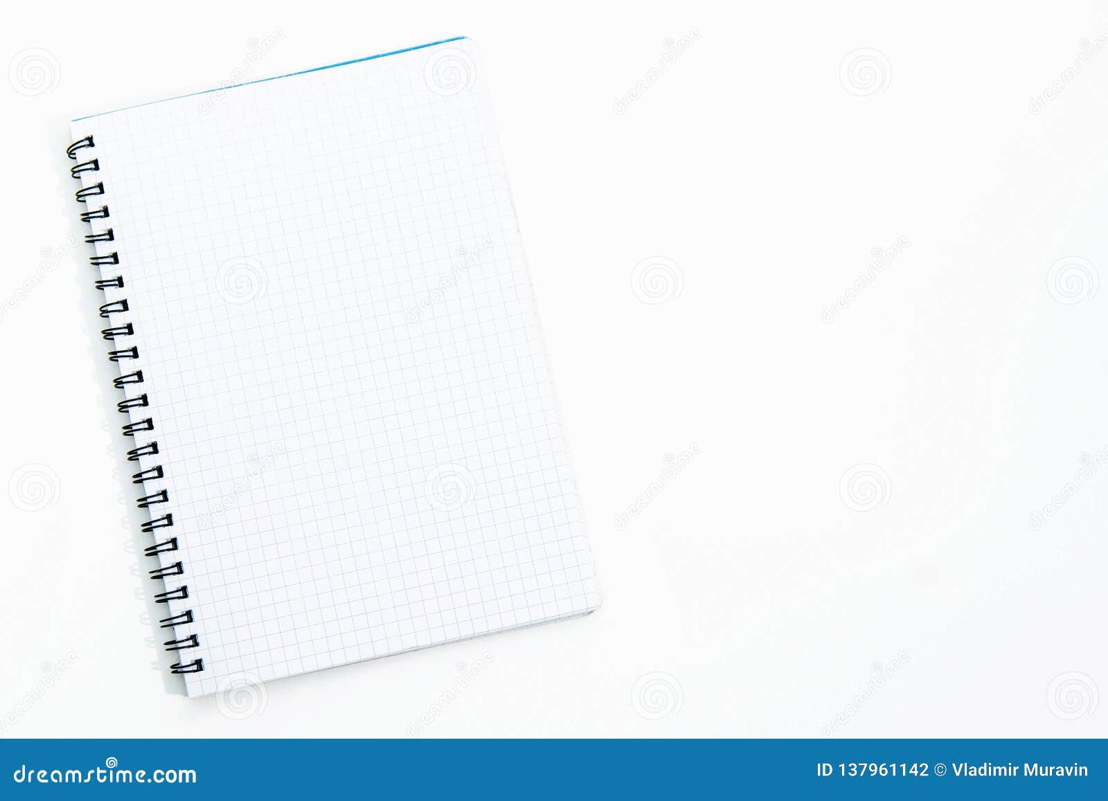 Cahier Vide Ouvert Sur Le Fond Blanc Photo stock - Image du plan ...