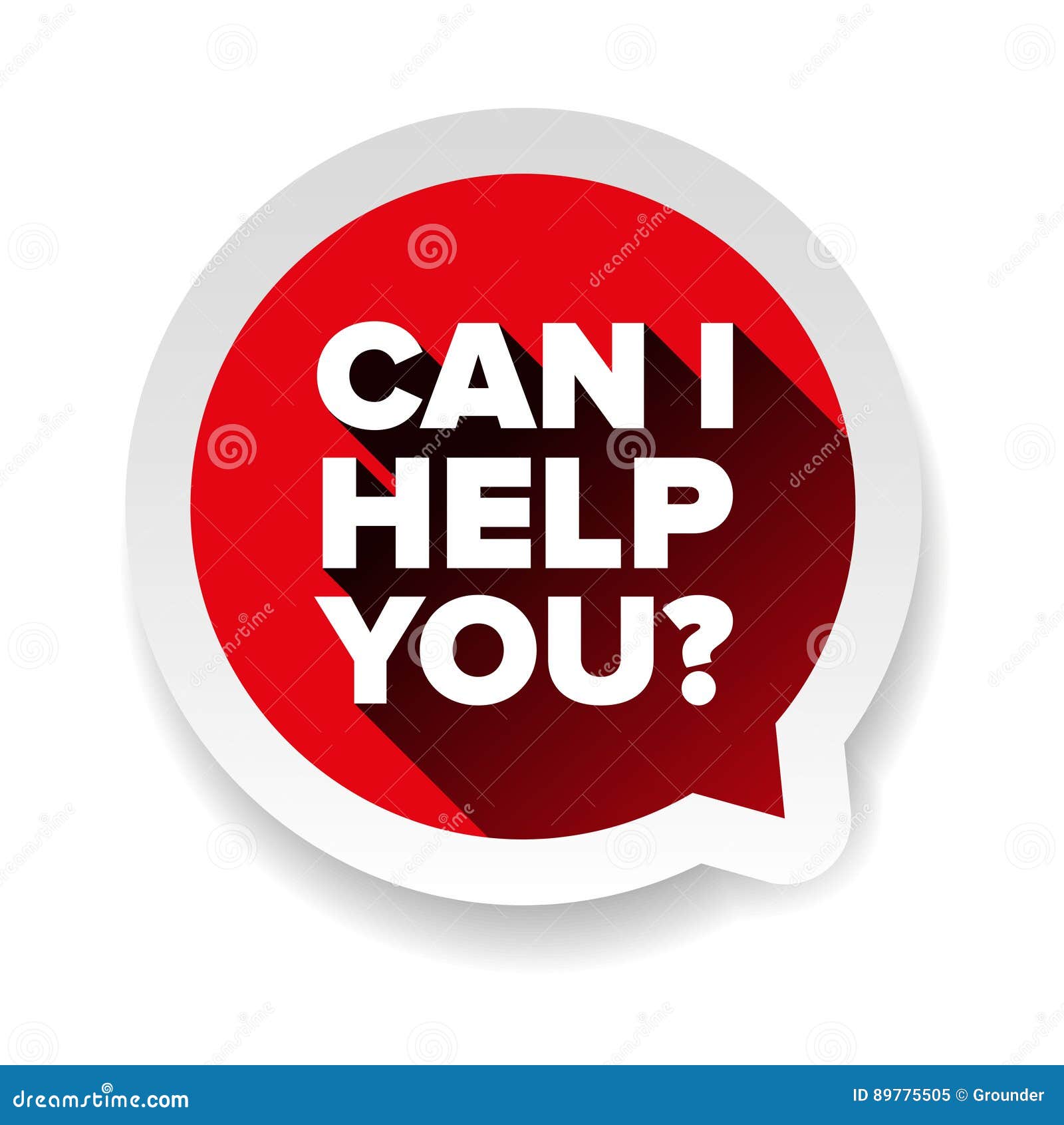 Cai I help you vector stock vector. Illustration of button - 89775505