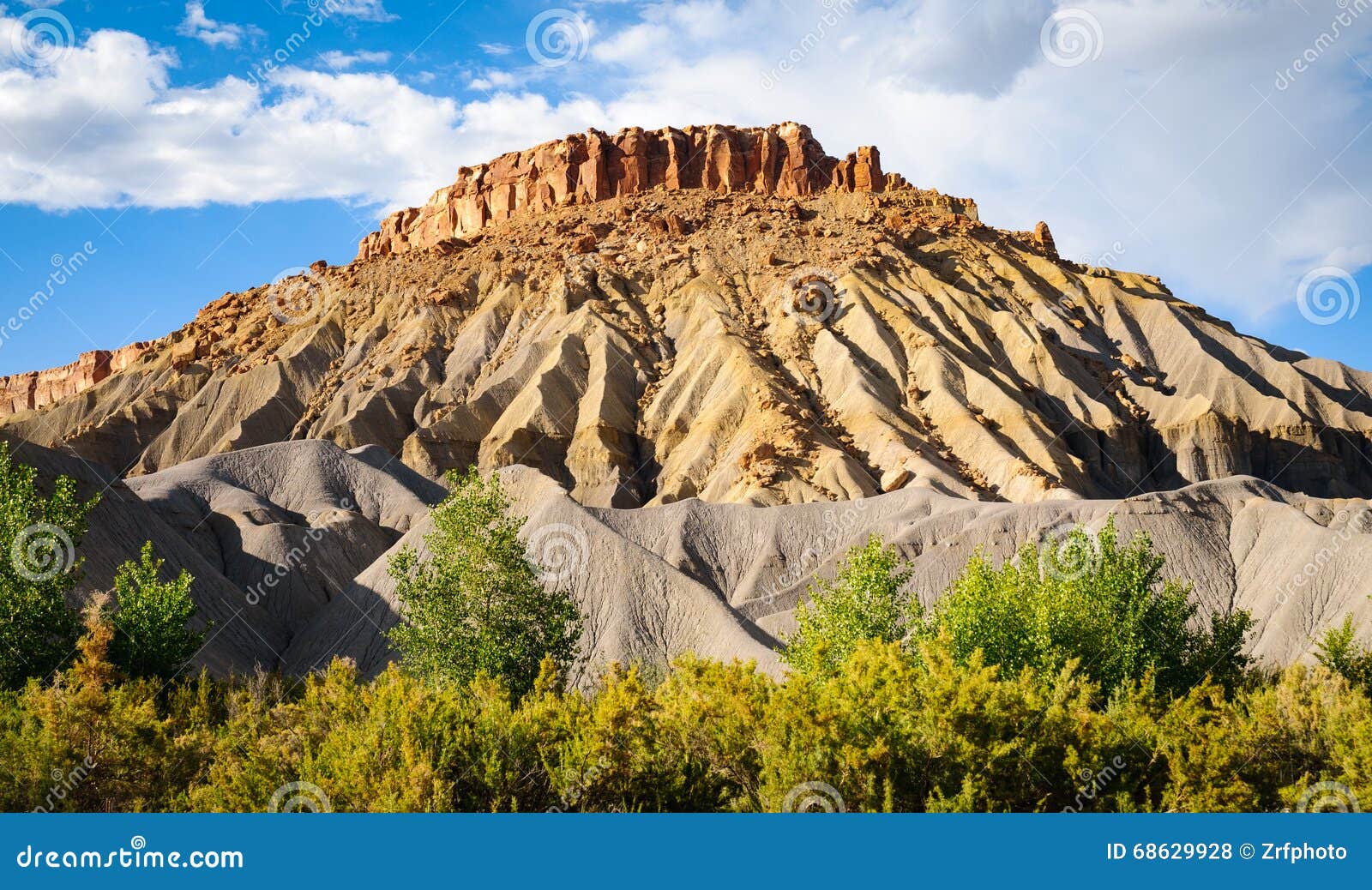 Caineville Mesa stock photo. Image of shale, caineville - 68629928