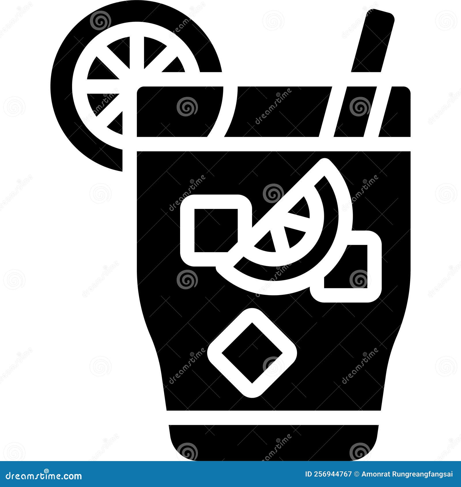 Caipirinha Cocktail Icon, Alcoholic Mixed Drink Vector Stock Vector ...