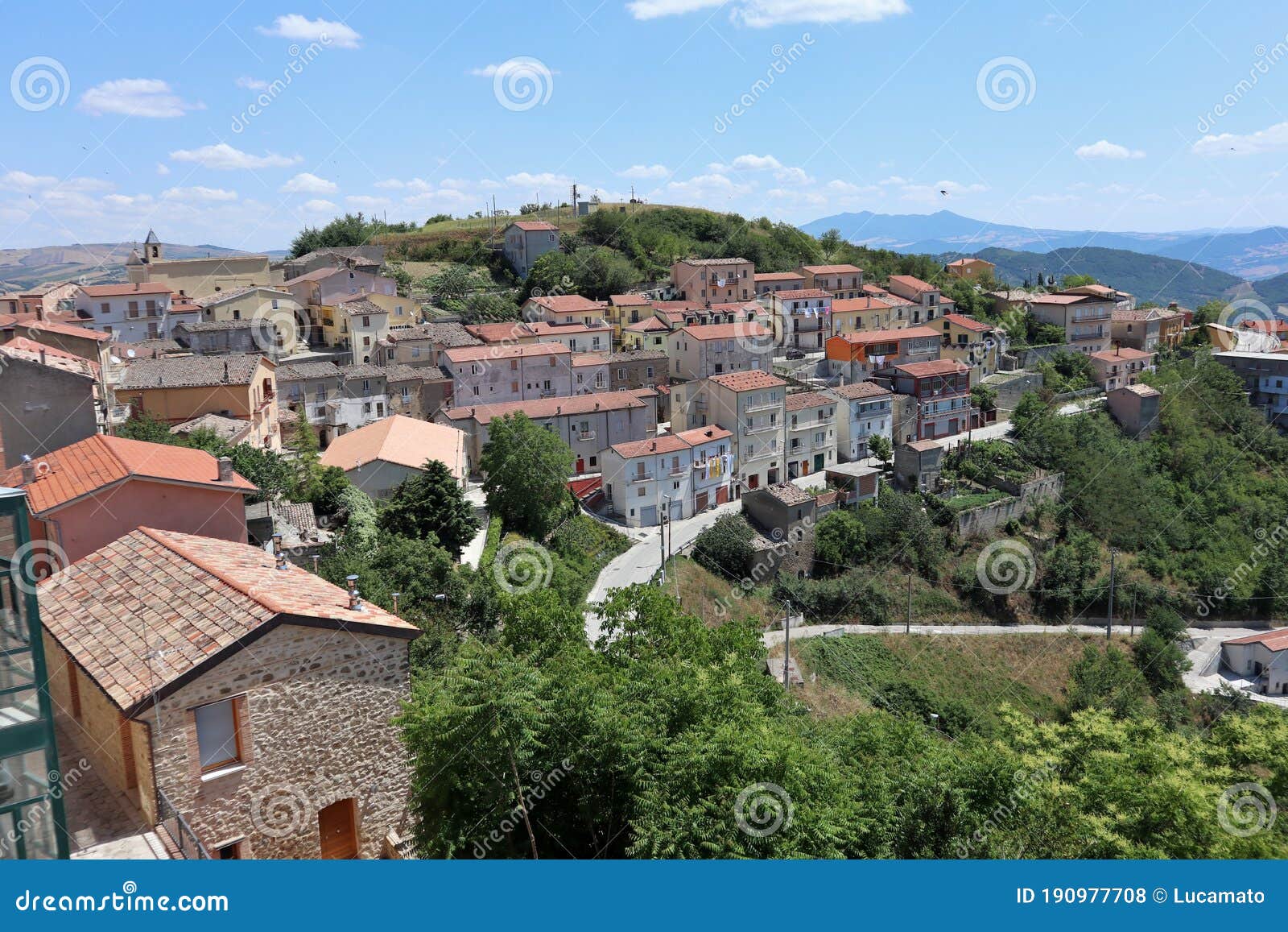 Cairano - Scorcio Panoramico Del Paese Stock Photo - Image of historic ...