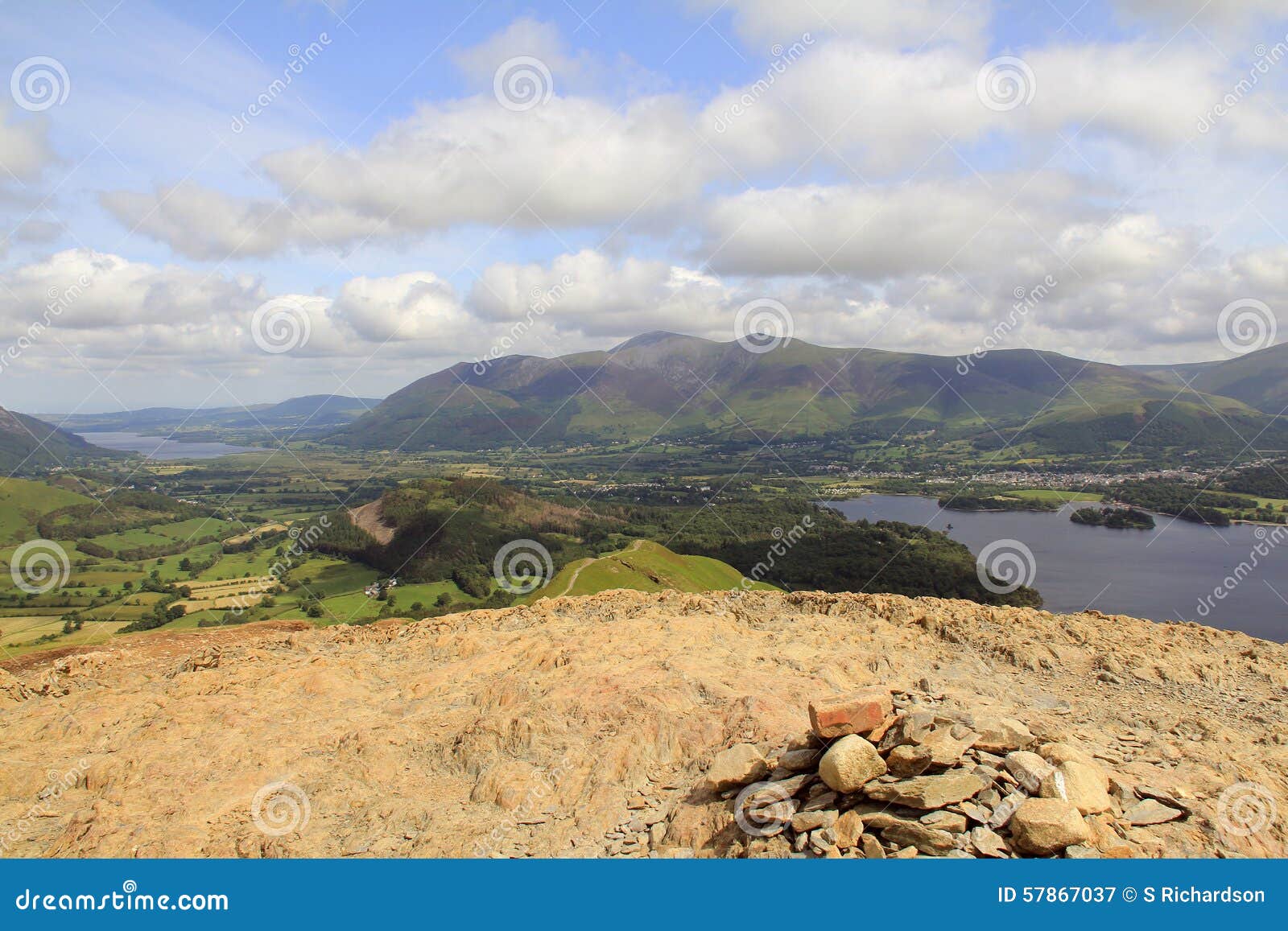 Cairn, Catbells stock image. Image of catbells, bells - 57867037