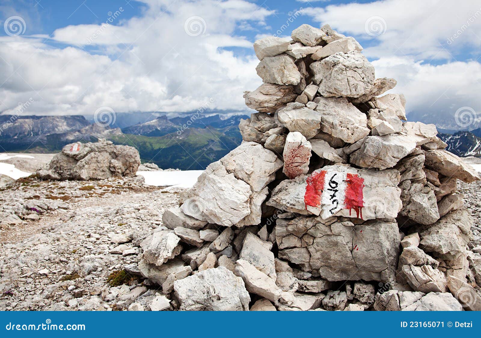 Cairn hiking trail stock image. Image of hiking, pile - 23165071