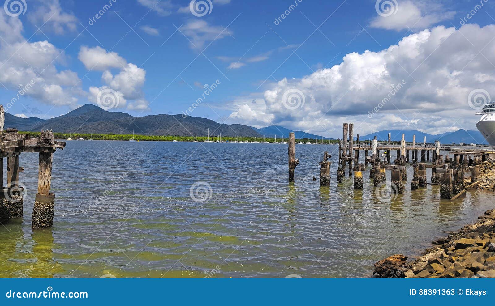 Cairns Pier, North Queensland Australia Stock Image - Image of ...