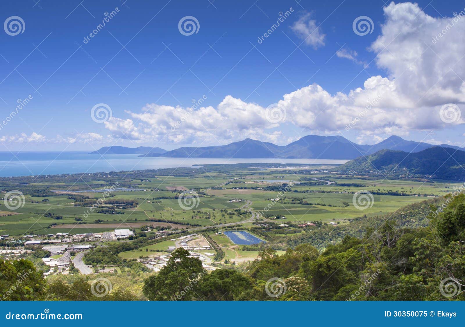 Aerial View of Cairns North Queensland Australia Stock Image - Image of ...