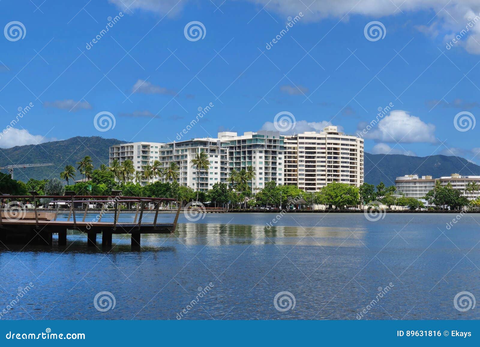 Cairns Water Front View from the Marina Stock Photo - Image of outdoor ...