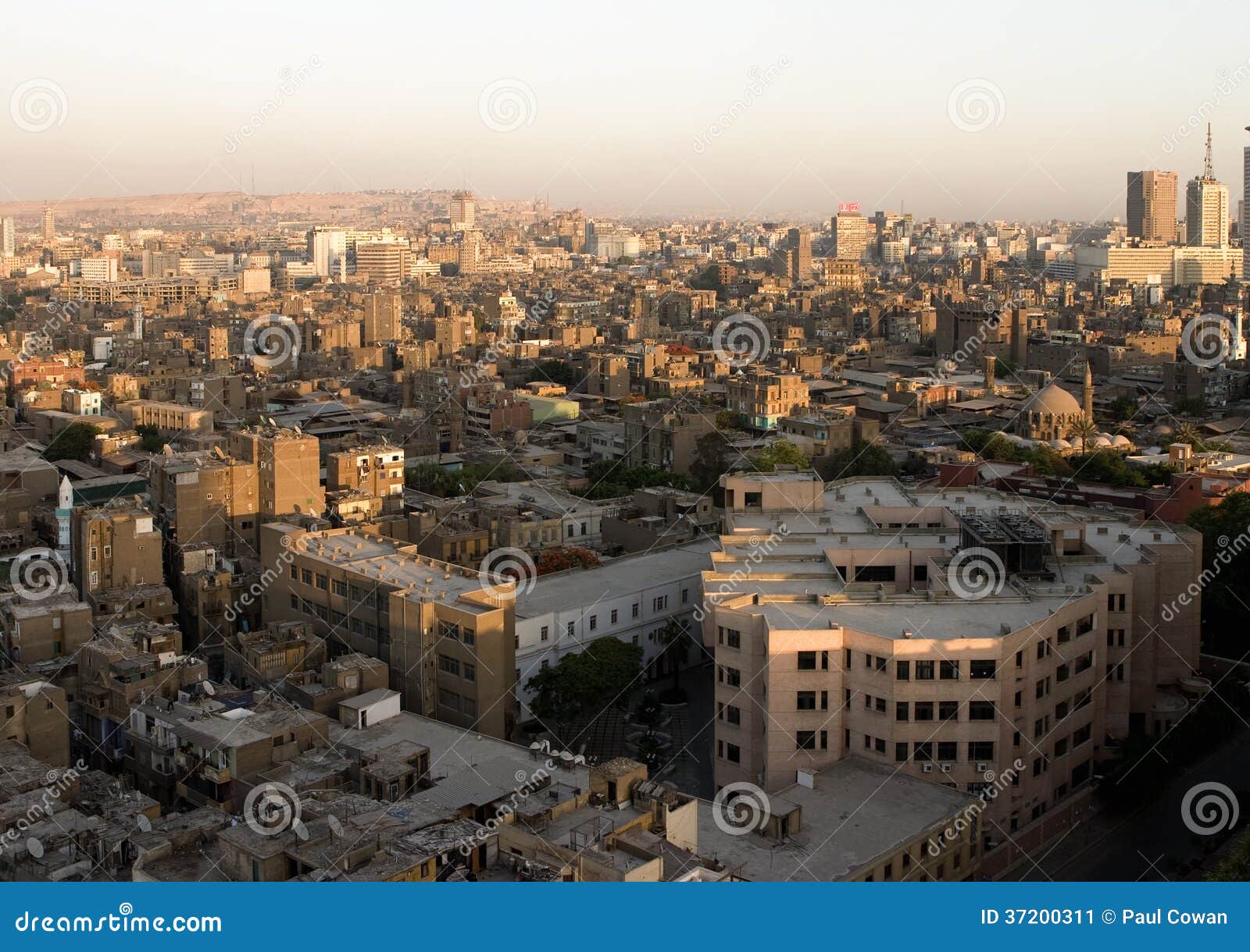 Cairo from above stock image. Image of view, capital - 37200311