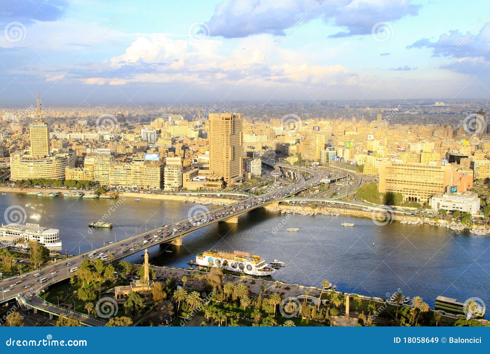 Cairo aerial editorial stock image. Image of panoramic - 18058649