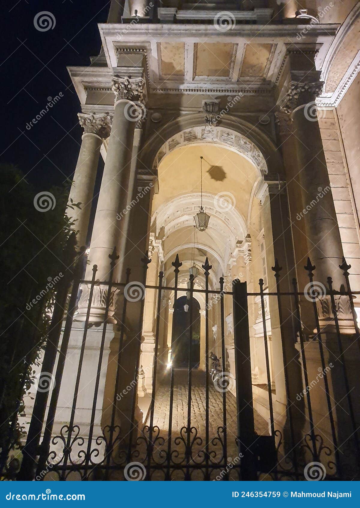 Cairo Castle Villa Night Light Lights Architecture Stock Image - Image ...