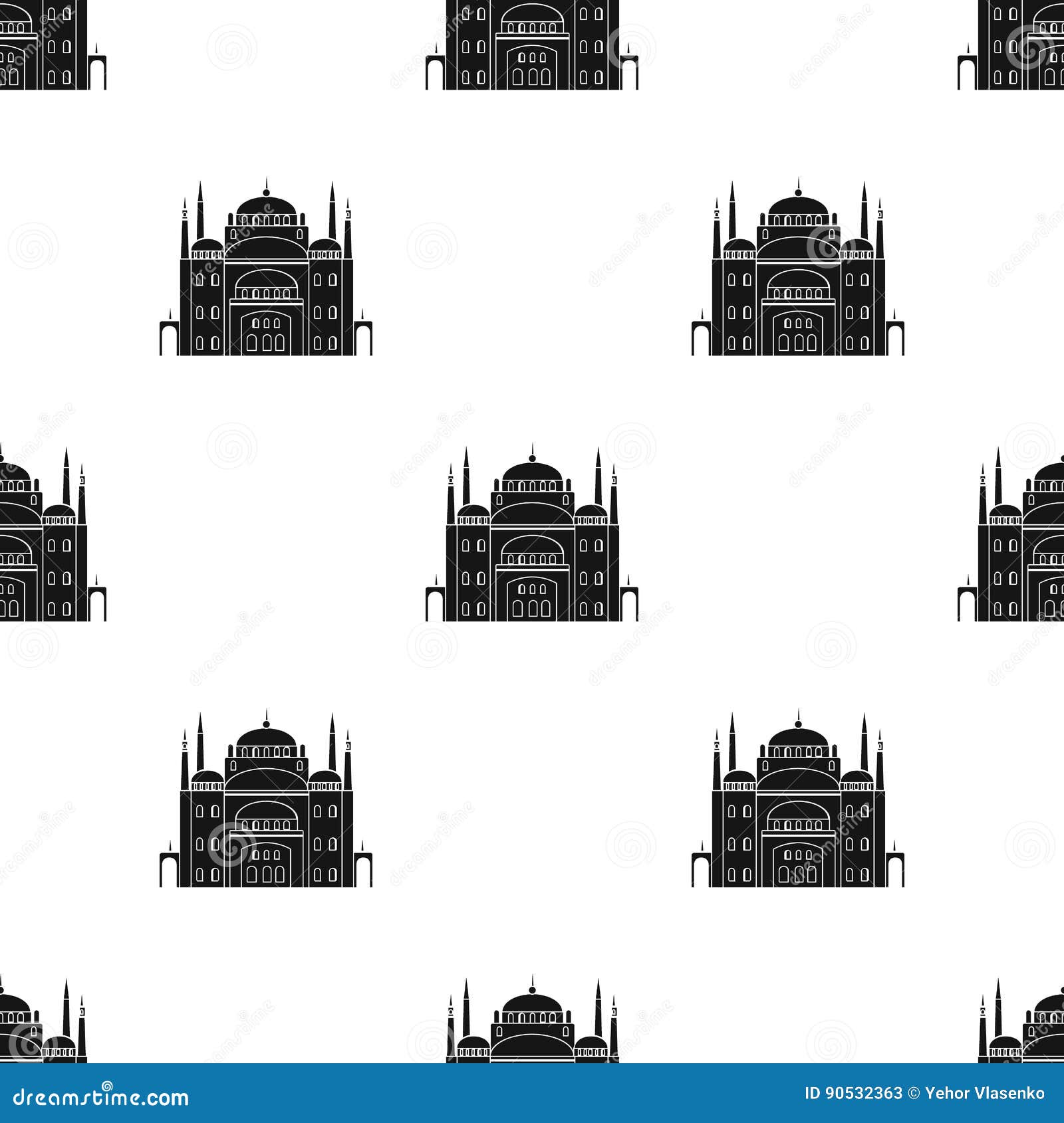 Cairo Citadel Hand Drawing Icon In Minimalistic Style, Egypt, Giza ...