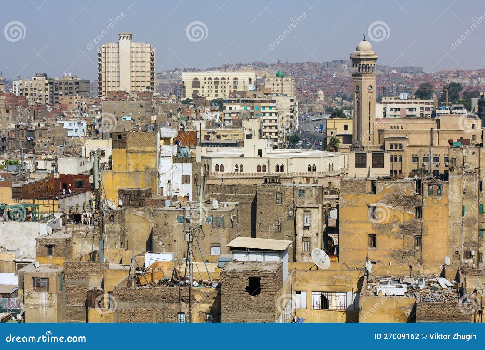 Cairo cityscape stock photo. Image of minaret, egyptian - 27009162