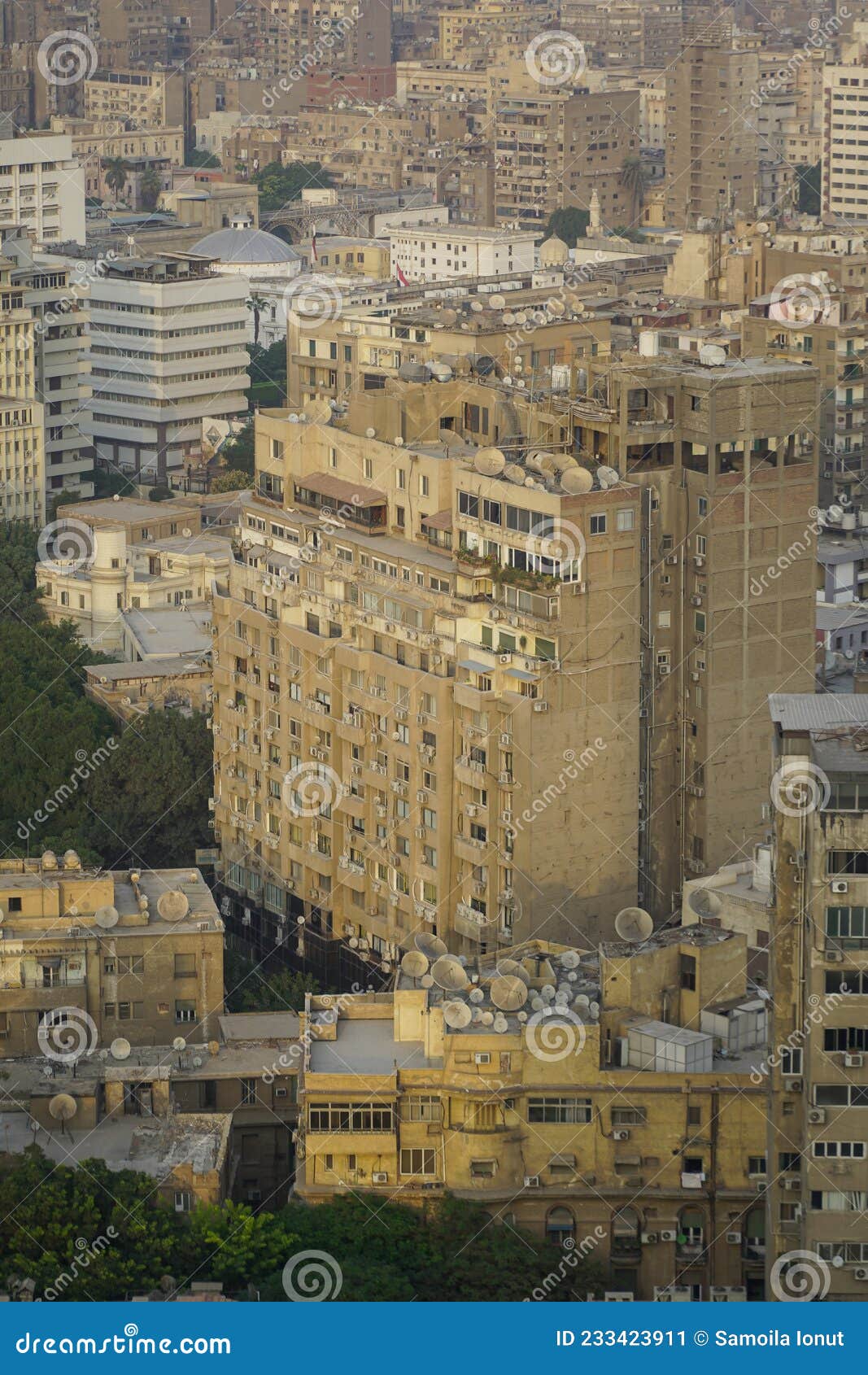 Cairo, Egypt. Aerial View. Photo during the Day. Stock Image - Image of ...