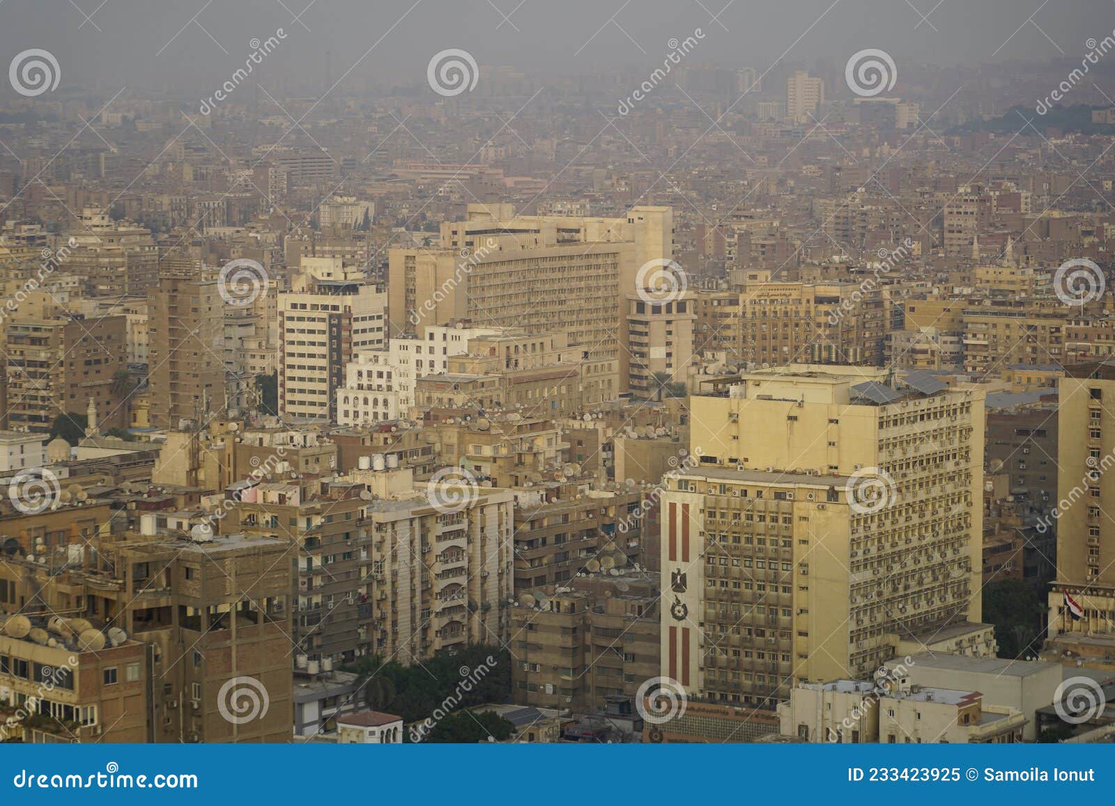 Cairo, Egypt. Aerial View. Photo during the Day. Stock Image - Image of ...