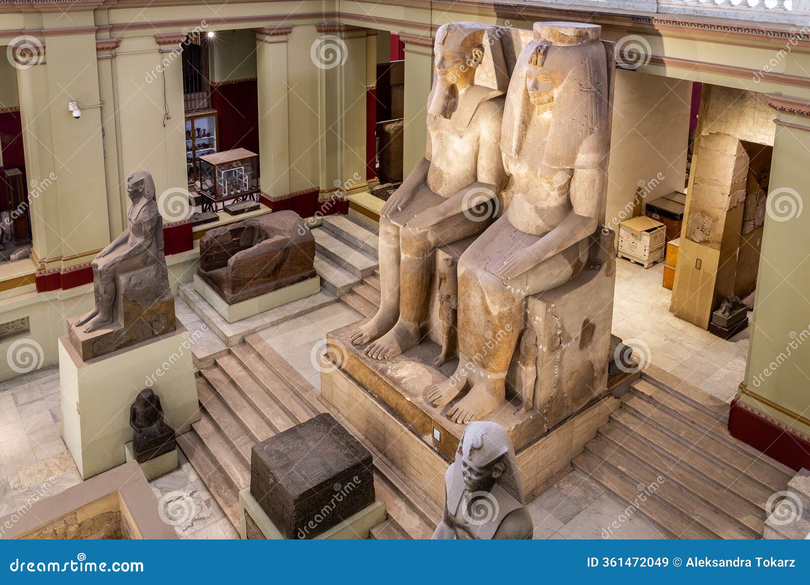 Colossal Statue Of Amenhotep III And His Wife Tiye. The Egyptian Museum ... Colossal Statue Of Amenhotep III And His Wife Tiye. The Egyptian Museum ...