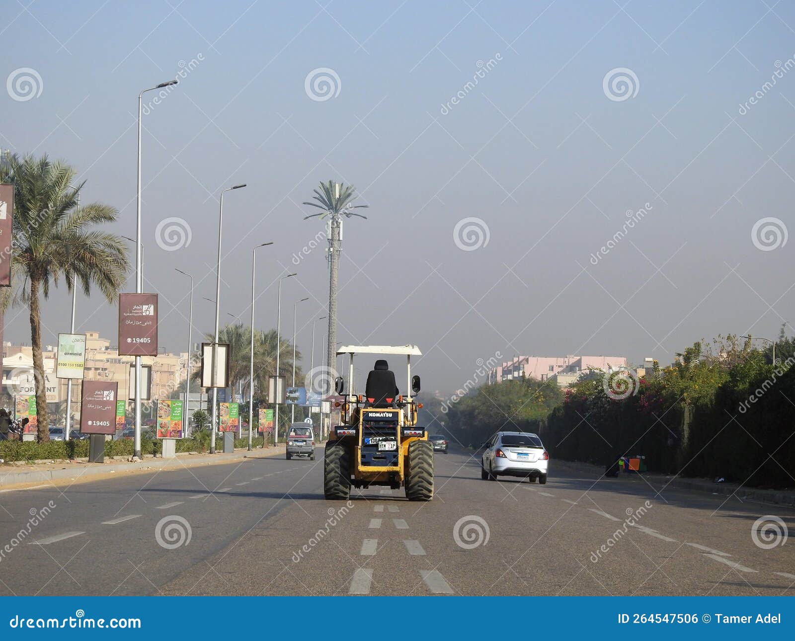 Cairo, Egypt, December 10 2022: a Front Loader Truck on a Highway that ...