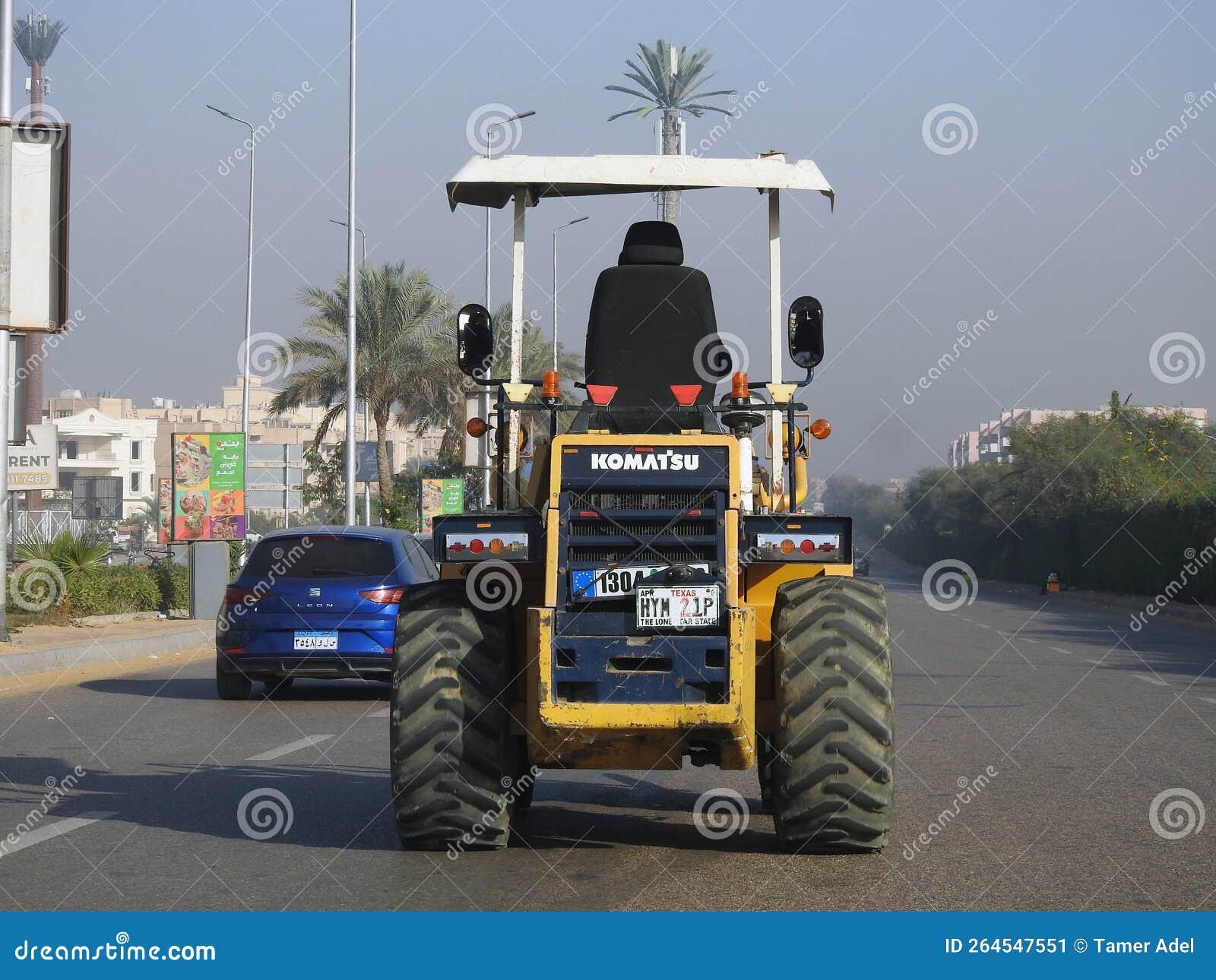 Cairo, Egypt, December 10 2022: a Front Loader Truck on a Highway that ...