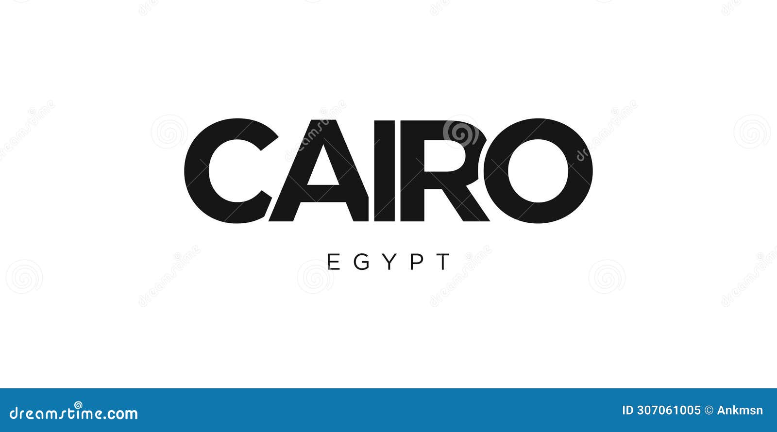 Cairo in the Egypt Emblem. the Design Features a Geometric Style, Vector Illustration with Bold ...