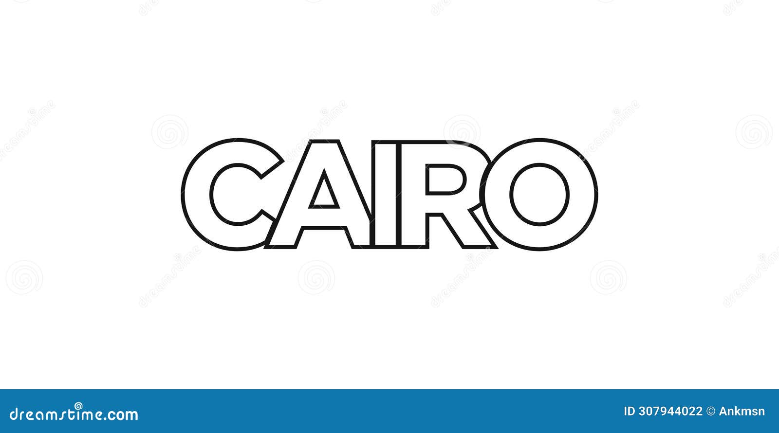 Cairo in the Egypt Emblem. the Design Features a Geometric Style ...