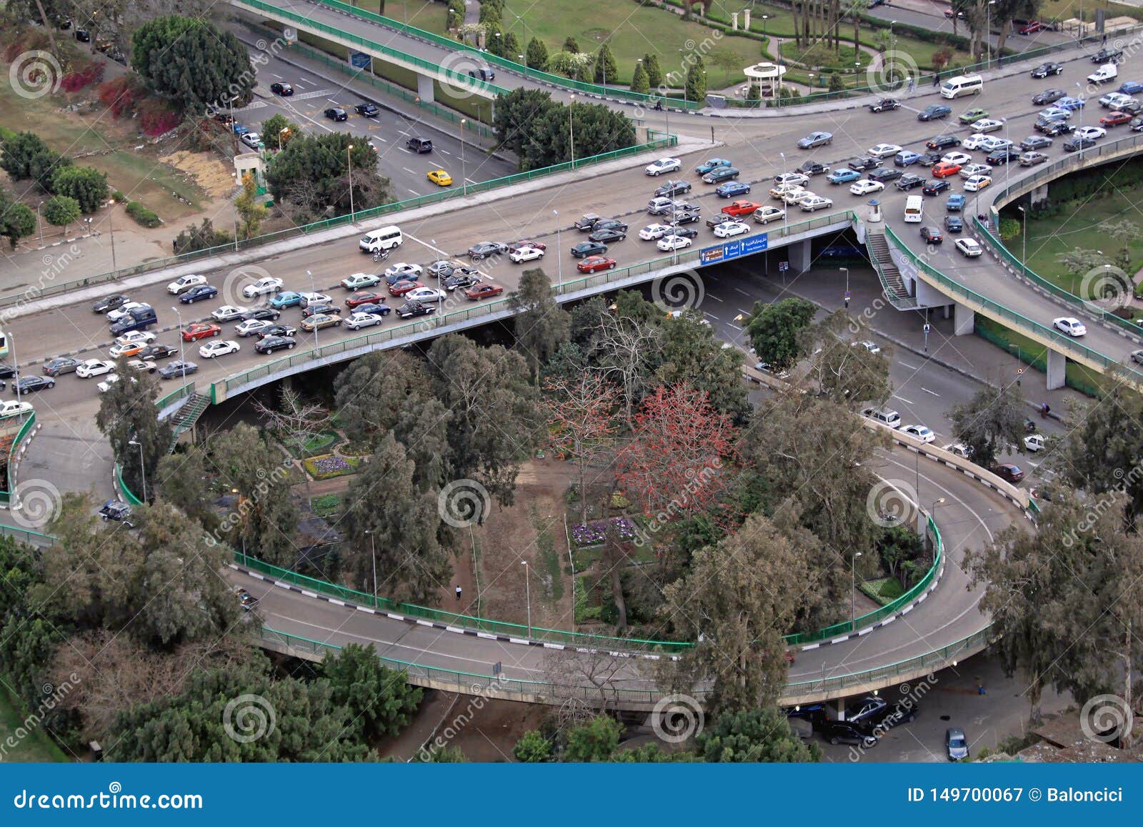 Traffic Jam Cairo editorial photography. Image of flyover - 149700067