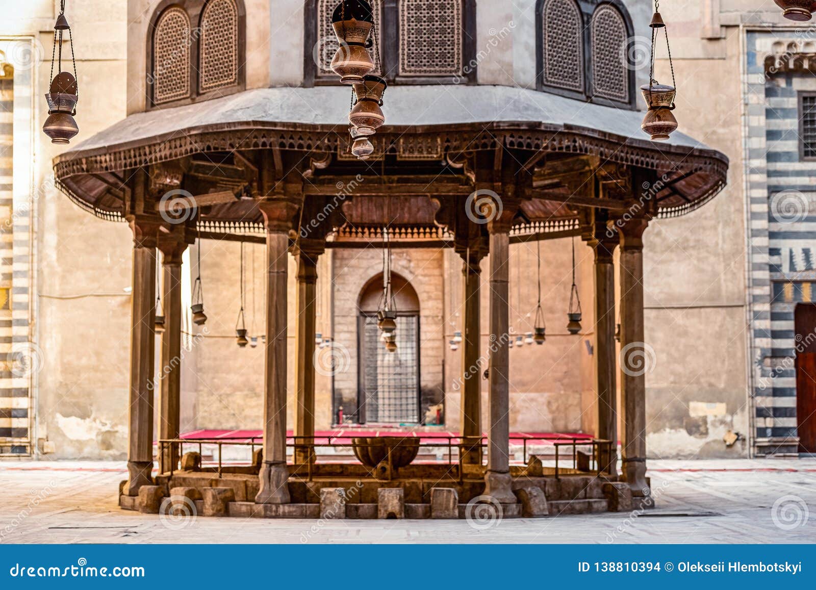 18/11/2018 Cairo, Egypt, Interior of the Main Hall for the Prayers of ...
