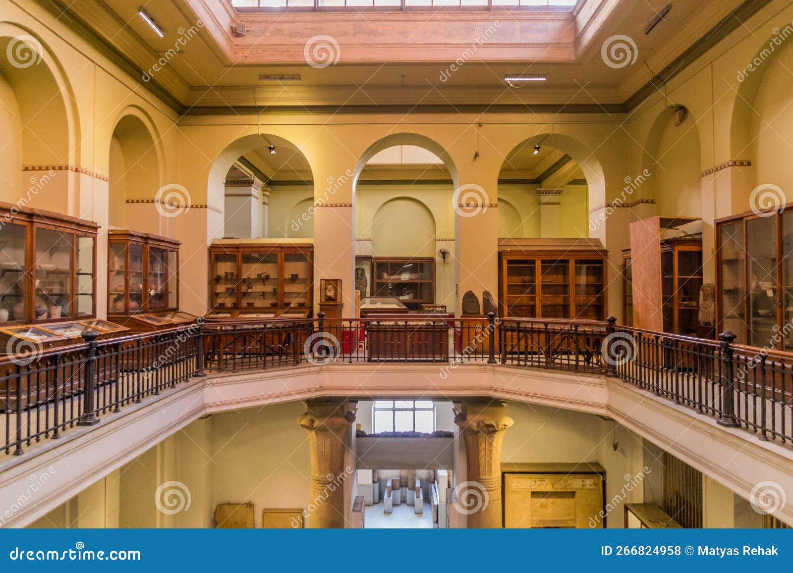 CAIRO, EGYPT - JANUARY 27, 2019: Exhibits in the Egyptian Museum in ...