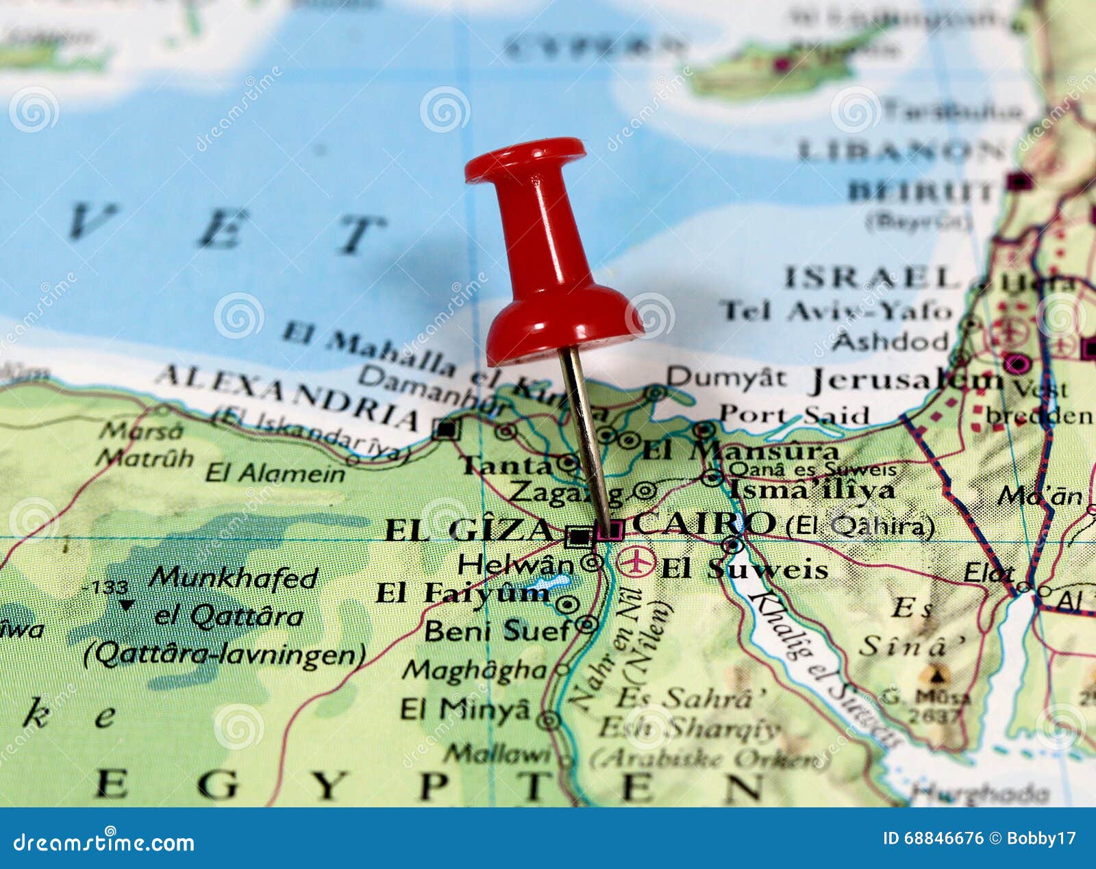 Cairo in Egypt stock photo. Image of geographical, sign - 68846676
