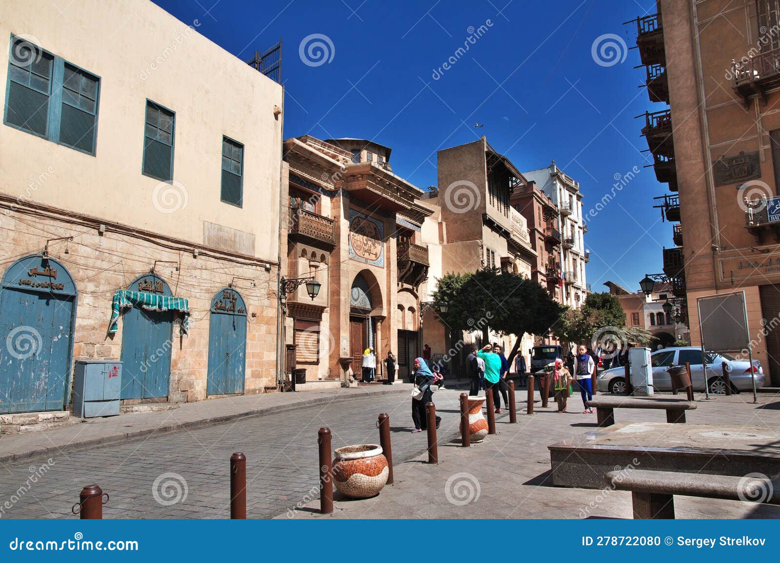 Cairo, Egypt - 05 Mar 2017. Old Street of Arabish Cairo, Egypt ...