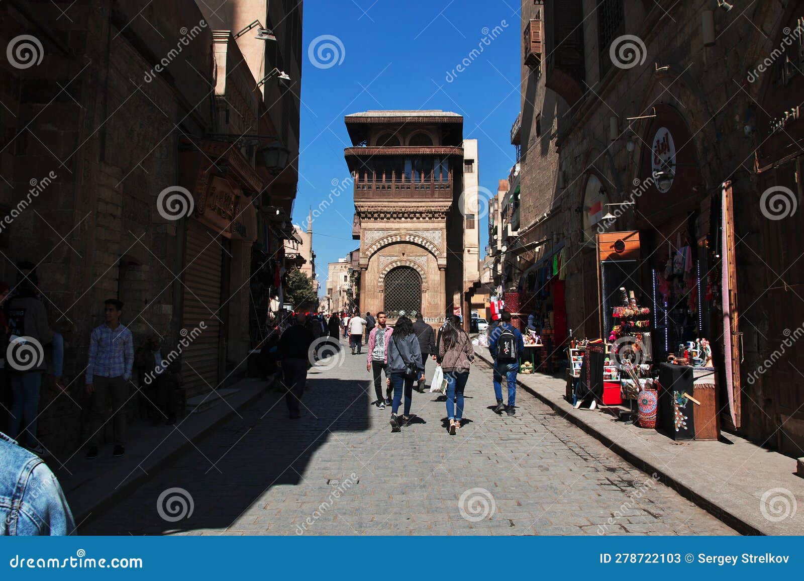 Cairo, Egypt - 05 Mar 2017. Old Street of Arabish Cairo, Egypt ...