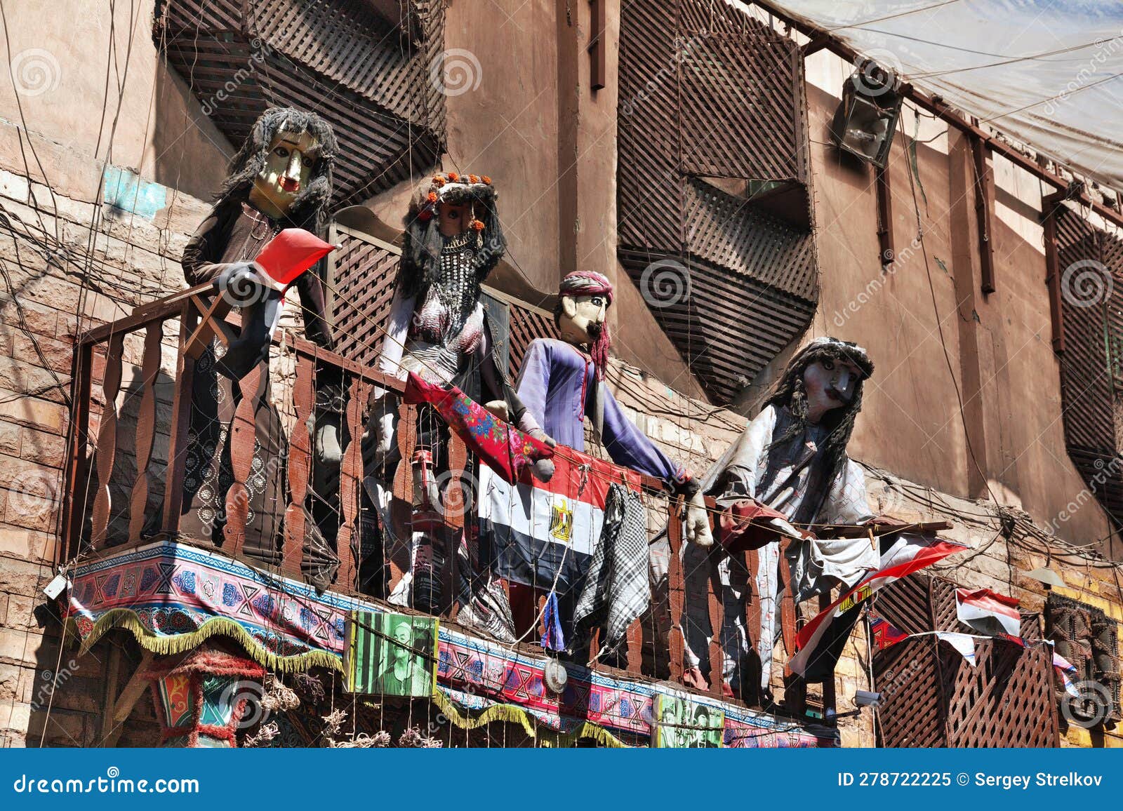 Cairo, Egypt - 05 Mar 2017. Old Street of Arabish Cairo, Egypt ...