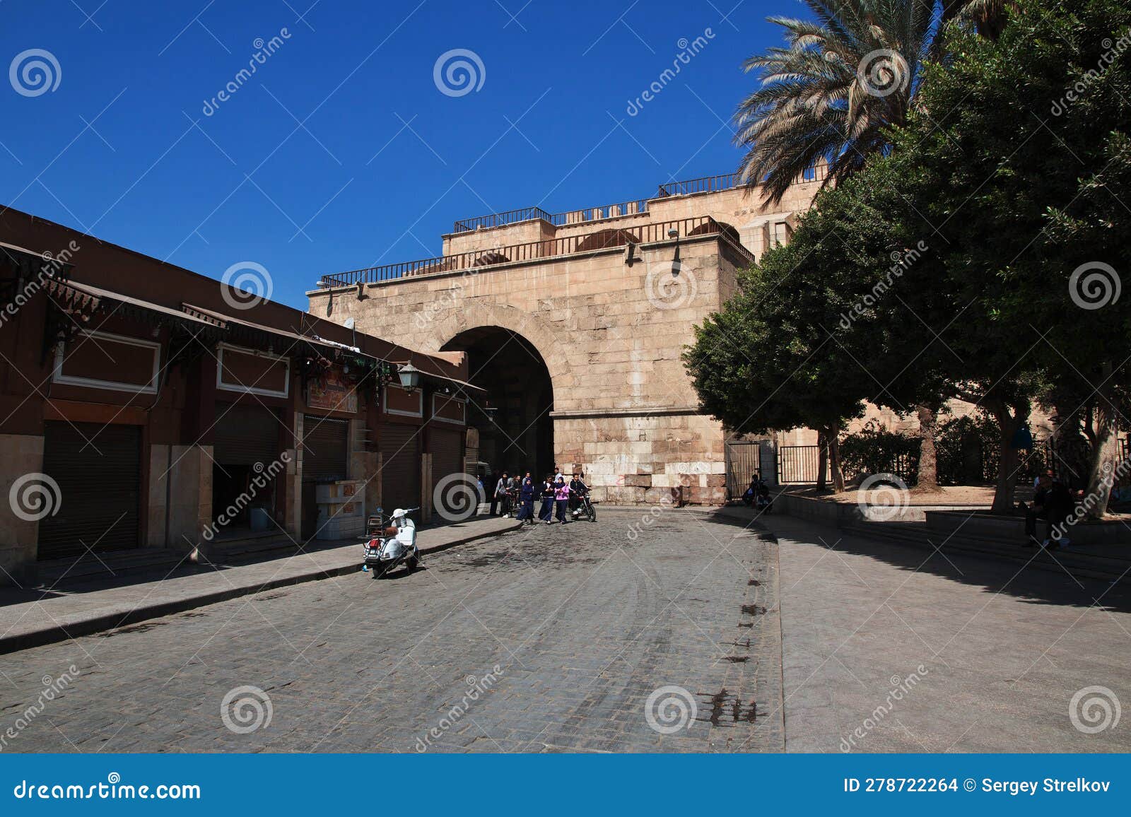 Cairo, Egypt - 05 Mar 2017. Old Street of Arabish Cairo, Egypt ...