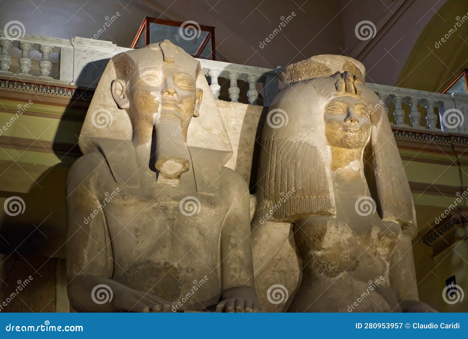 Colossal Statue Of Amenhotep III And His Wife Tiye. The Egyptian Museum ... Colossal Statue Of Amenhotep III And His Wife Tiye. The Egyptian Museum ...