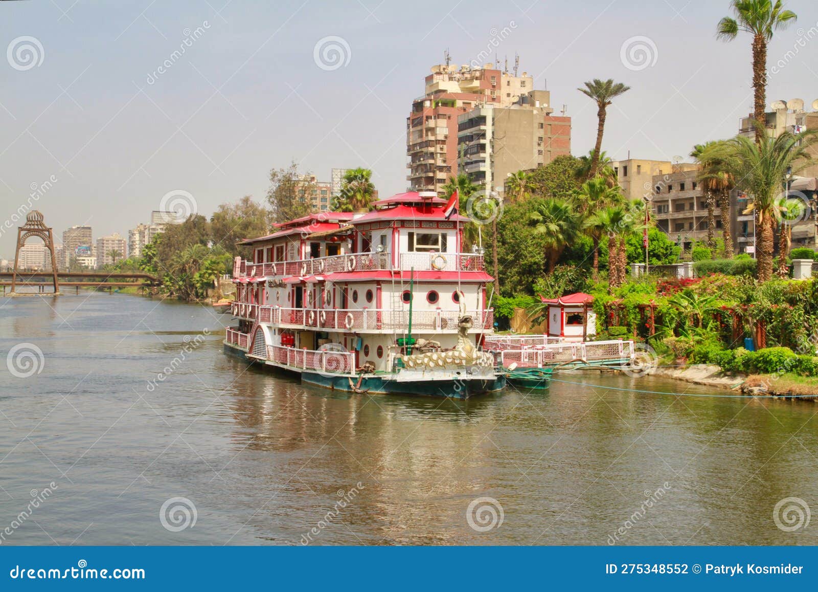 Cairo, Egypt - March 11, 2010: Nile River Scenery in Cairo City, Egypt ...