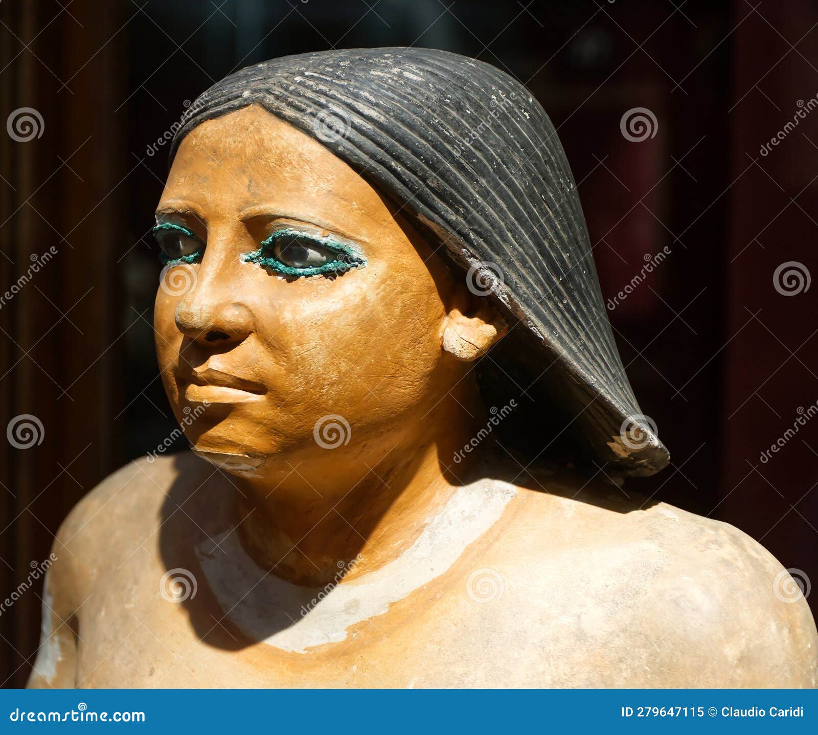 Statue of an Anonymous Seated Scribe. the Egyptian Museum in Cairo ...